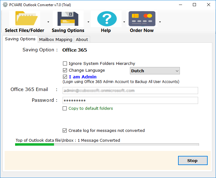Outlook to Office 365 Migration Tool to Add & Import PST file to O365 ...