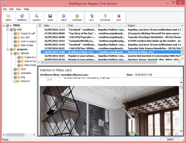 Pegasus Mail Converter to Outlook - Export CNM/PMI/PMM Files From ...